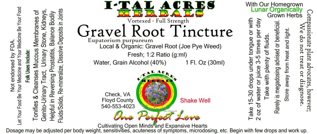 Gravel Root Tincture - I-TAL Acres